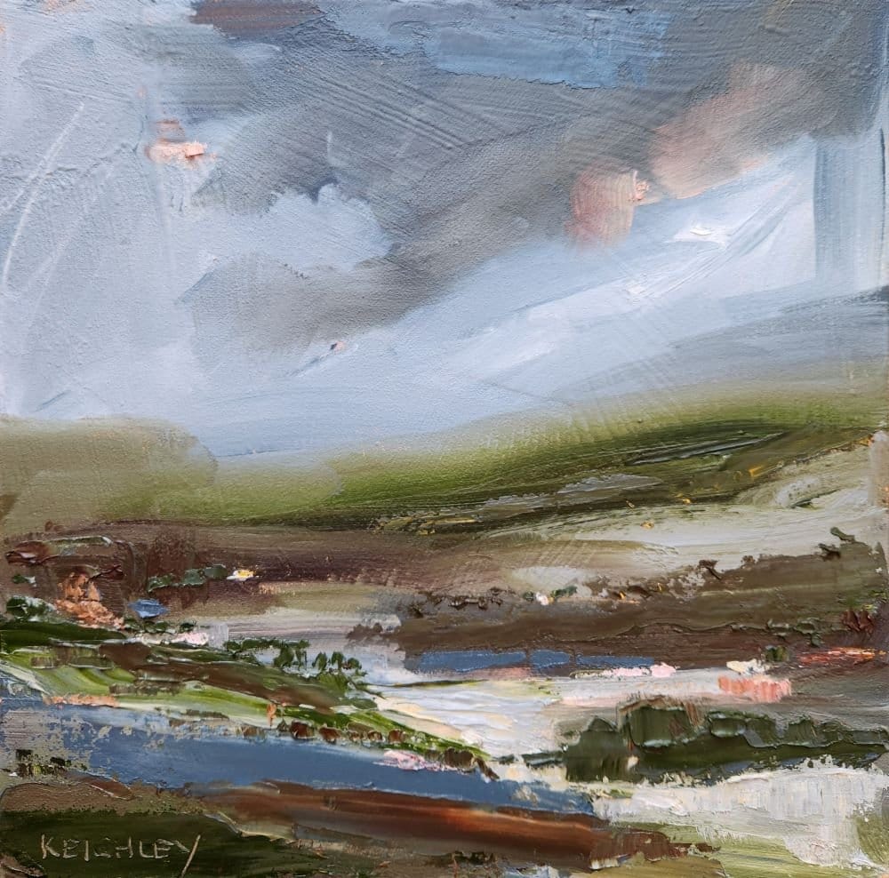 Village In Fog - Original Art – Greenhouse Interiors